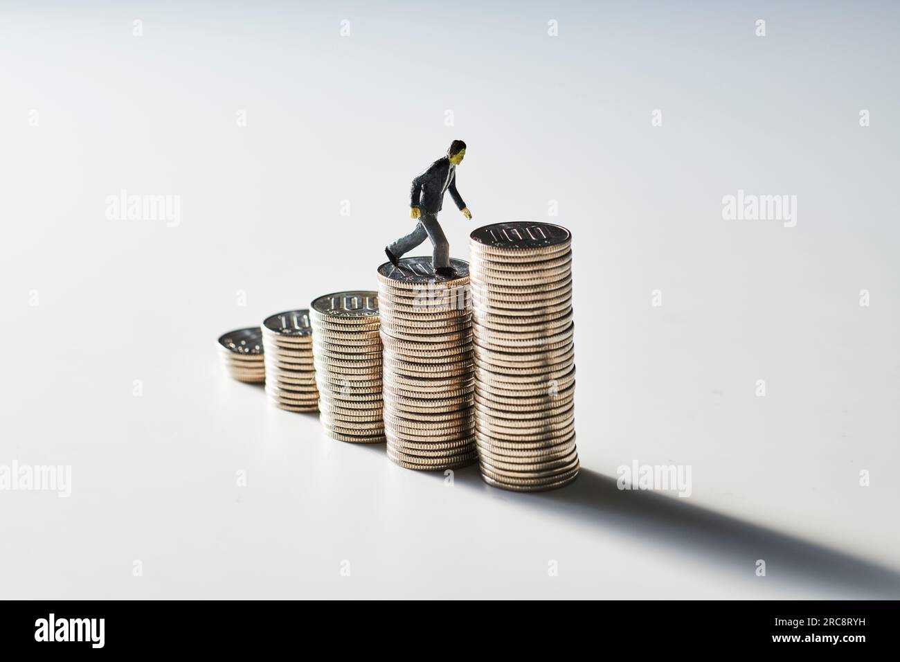 Money stairs hi-res stock photography and images - Alamy