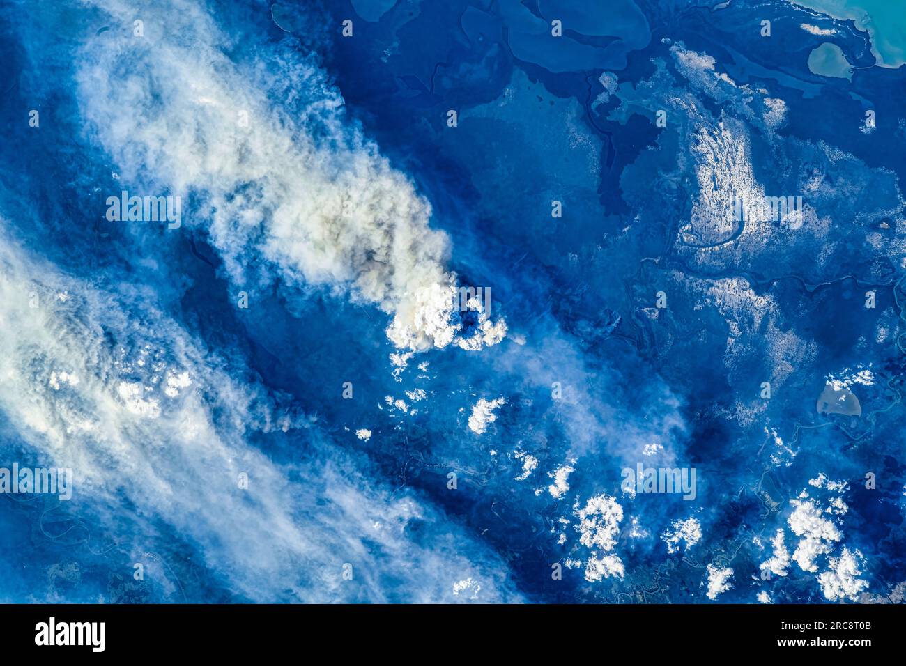 Wildfires in Mexico, satellite view. Image by NASA. Media usage ...