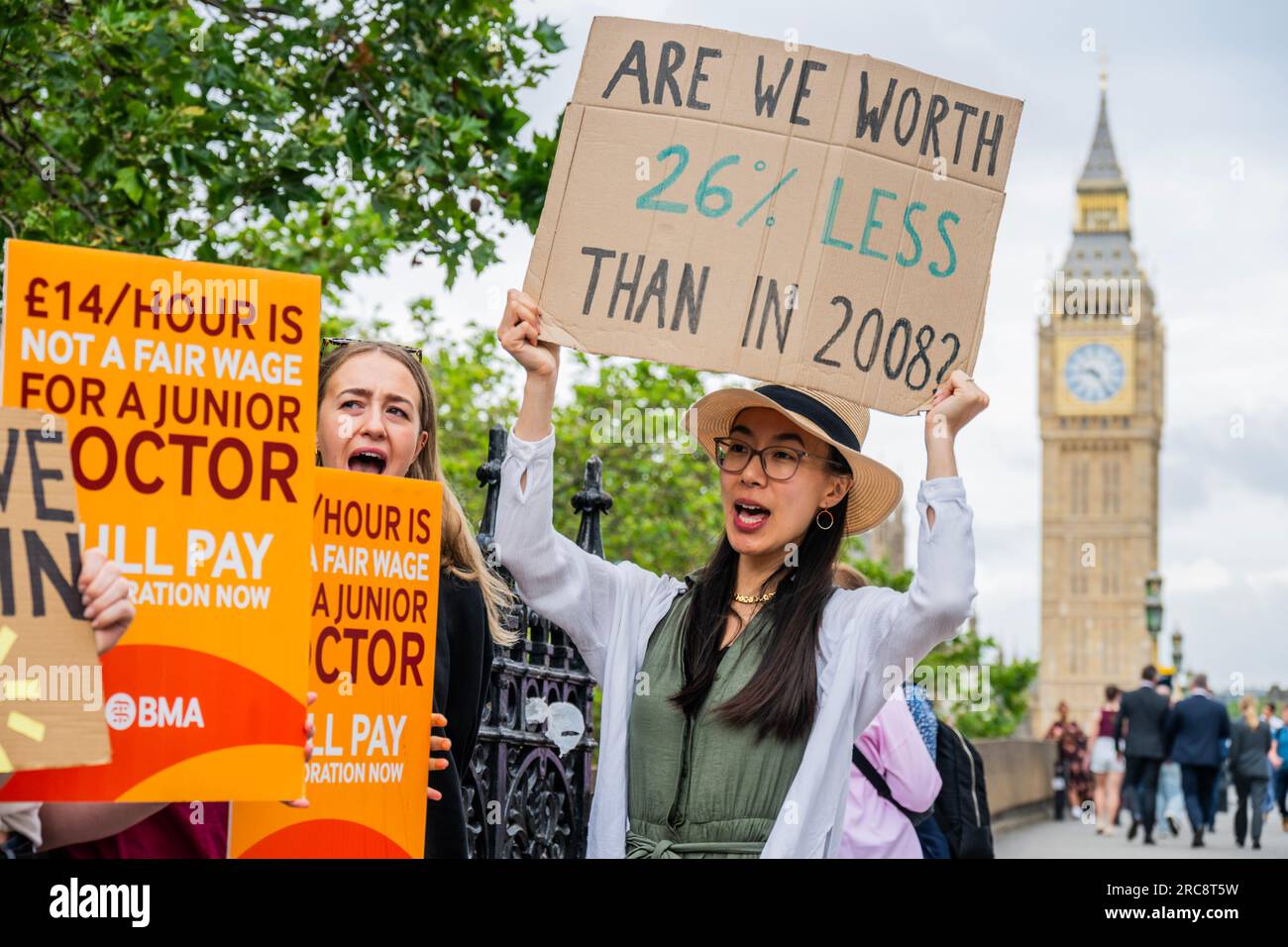 London, UK. 13th July, 2023. Junior Doctors (all doctors below the ...