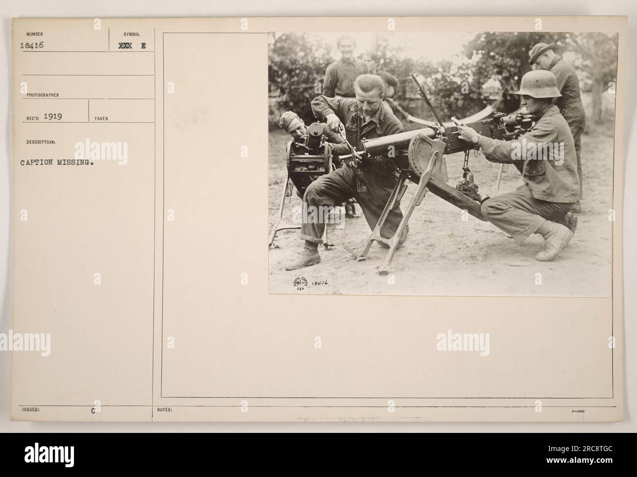 American soldiers marching in formation during World War One Stock ...