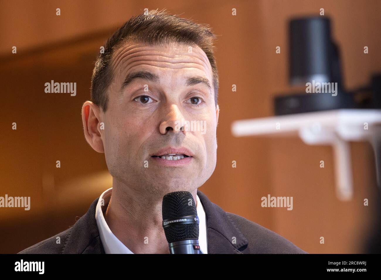 Tihange, Belgium. 13th July, 2023. Electrabel chief nuclear officer ...