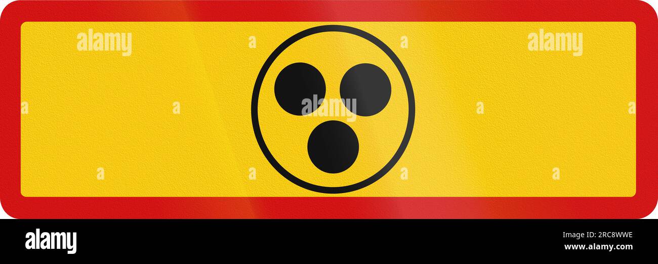Supplementary traffic sign hi-res stock photography and images - Alamy