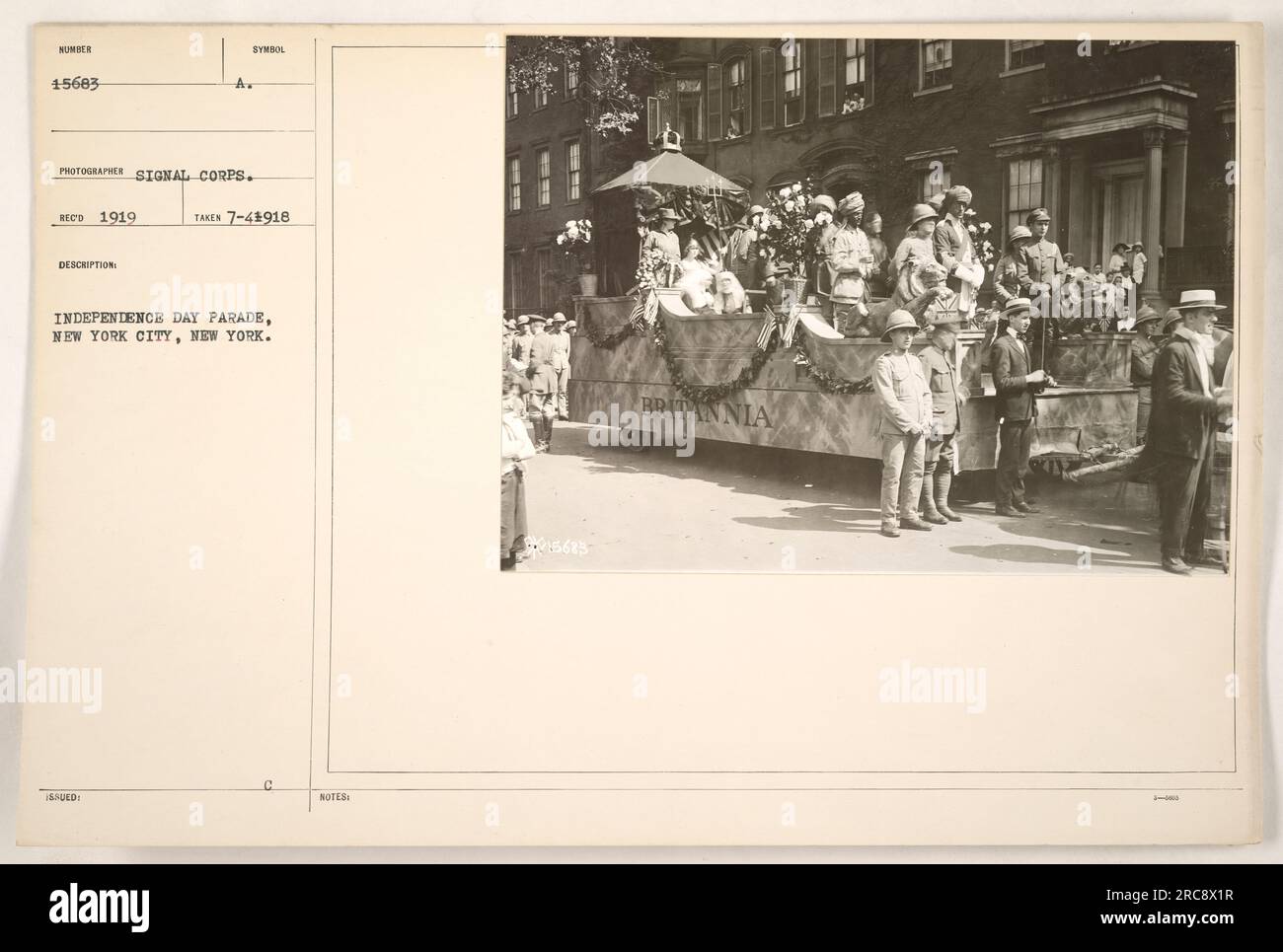 Soldiers marching in a parade in New York City on Independence Day ...