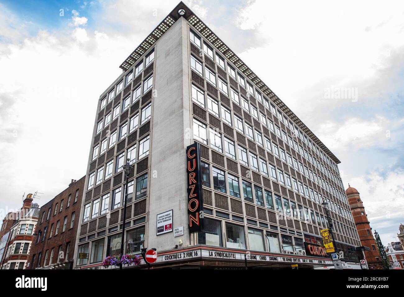London, UK. 8th July, 2023. The Curzon Soho cinema is viewed from ...