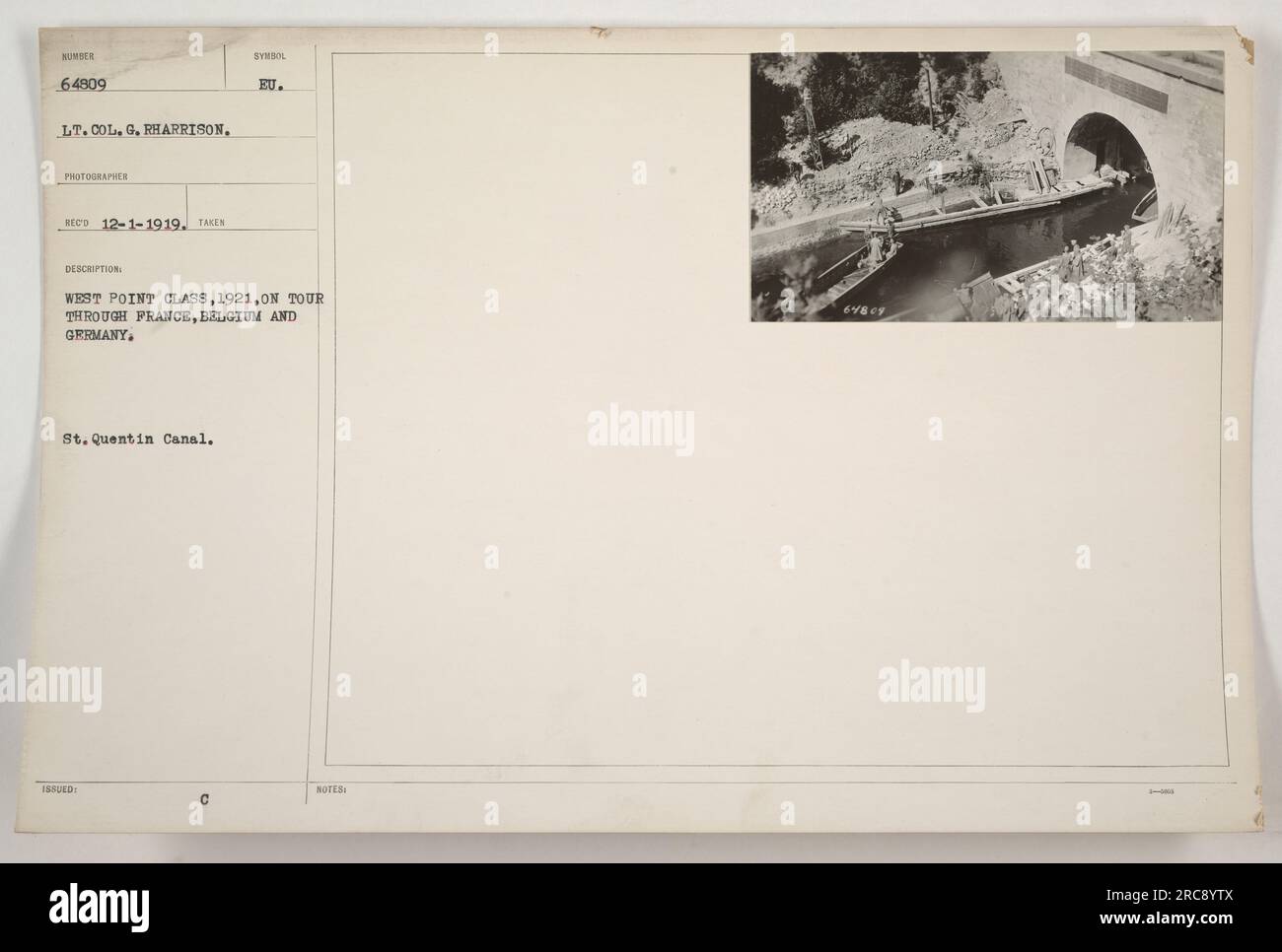 West Point Class of 1921 on a tour of France, Belgium, and Germany ...