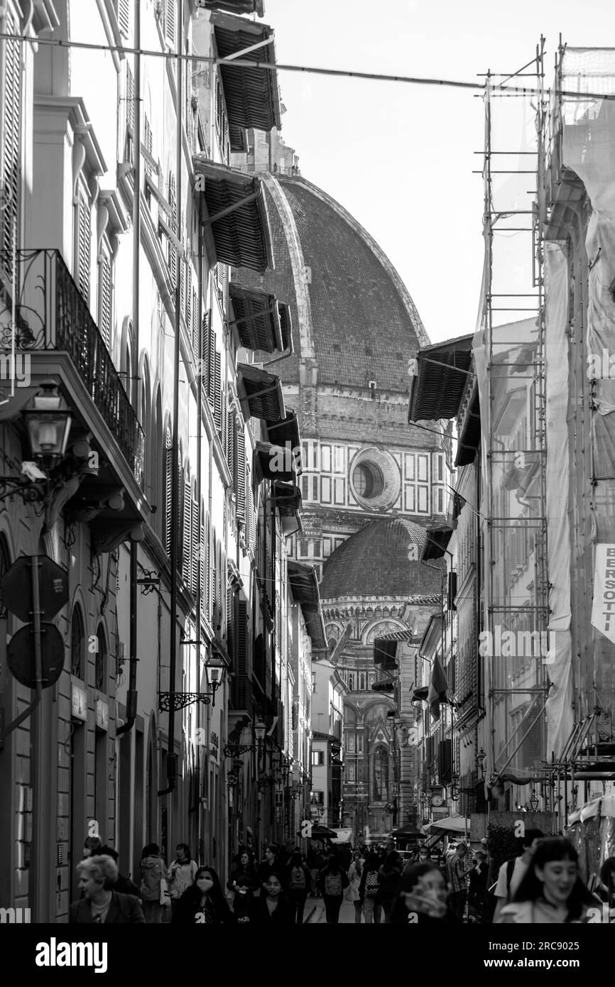 View bell tower cattedrale Black and White Stock Photos & Images - Alamy