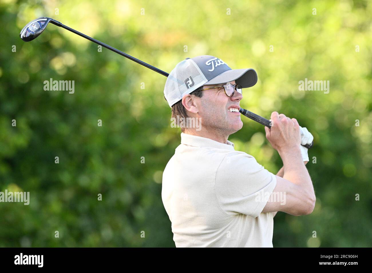 Ekerum, Sweden. 13th July, 2023. Prince Daniel of Sweden plays in the ...