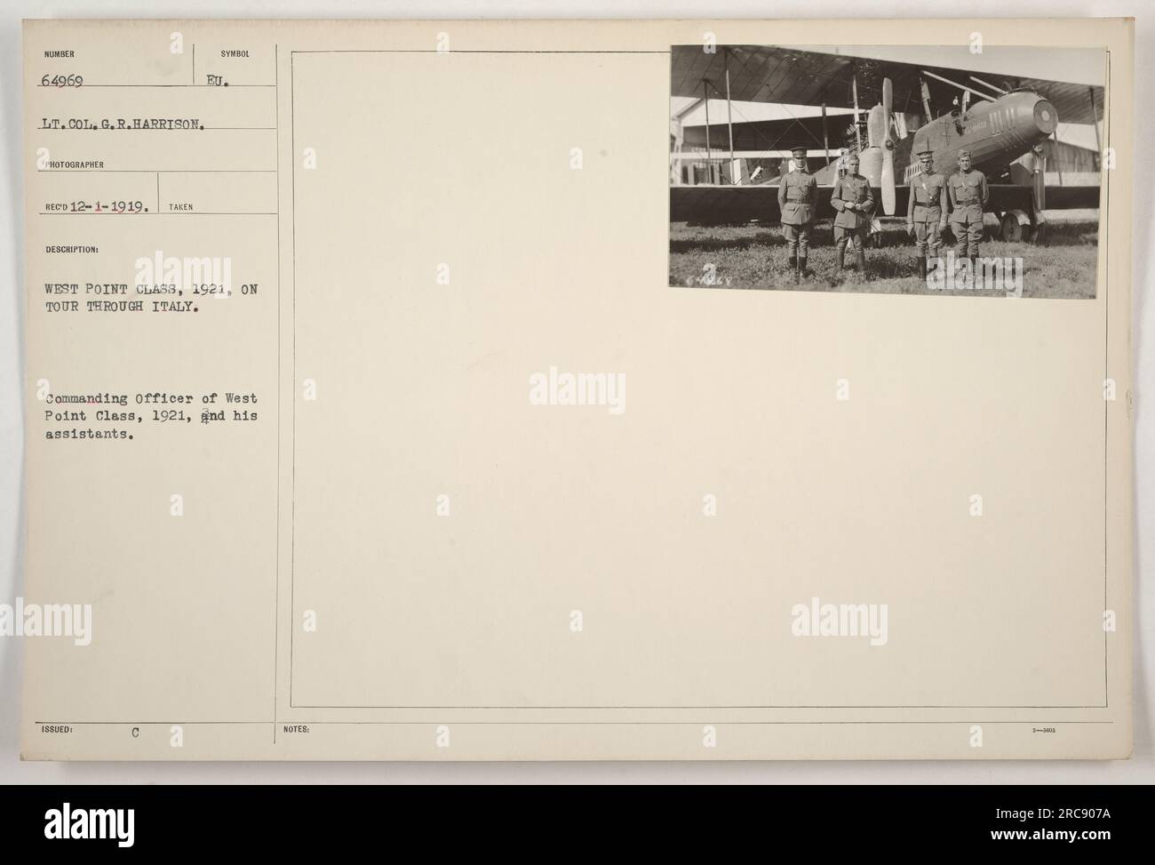 West Point Class of 1921, led by Lieutenant Colonel G. R. Harrison, on ...