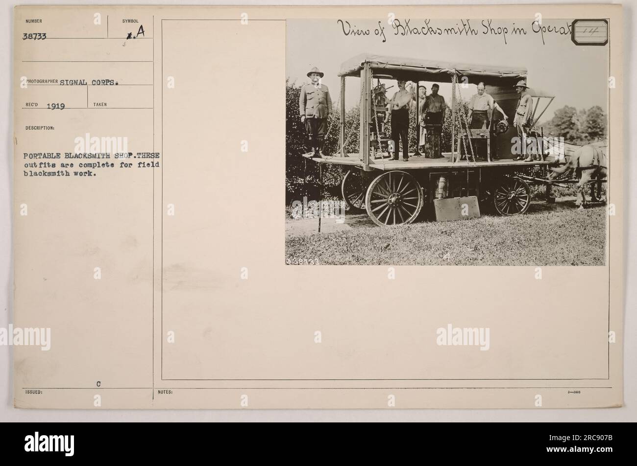Army blacksmith hi-res stock photography and images - Alamy