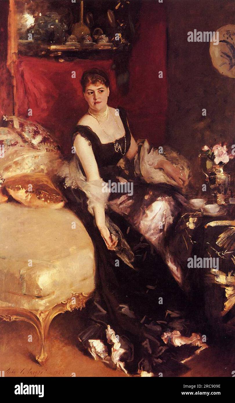 Mrs. Kate A More 1884 by John Singer Sargent Stock Photo - Alamy