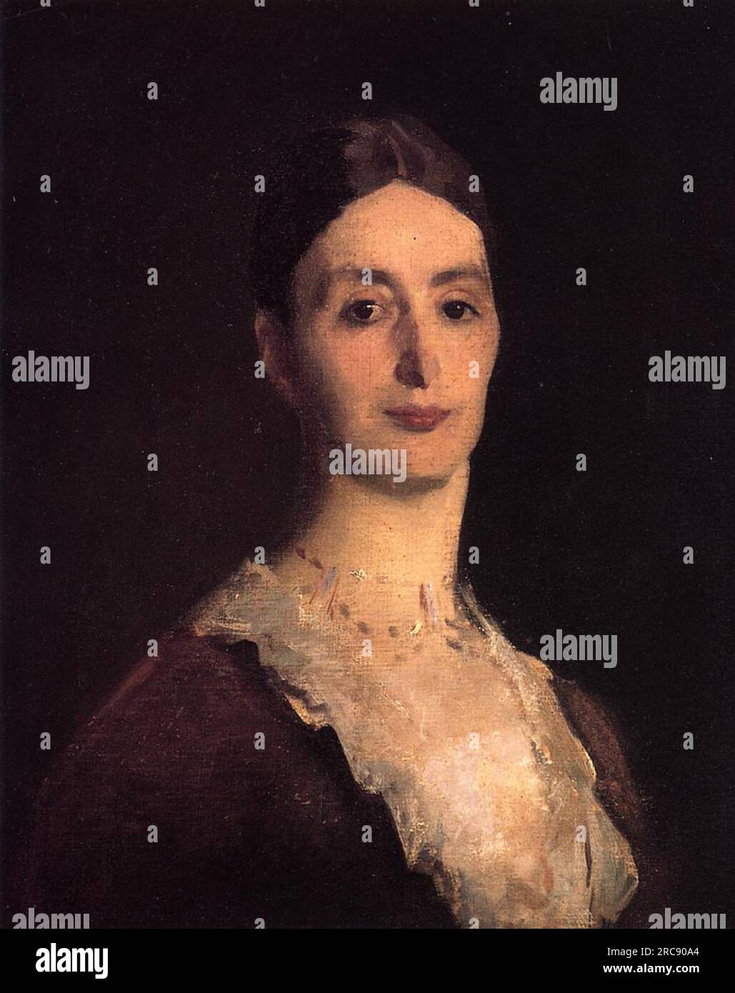 Portrait of Frances Mary Vickers 1884 by John Singer Sargent Stock ...