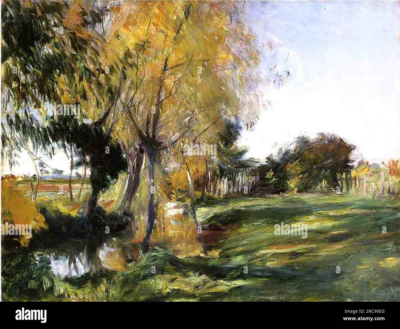 Landscape at Broadway 1885 by John Singer Sargent Stock Photo - Alamy