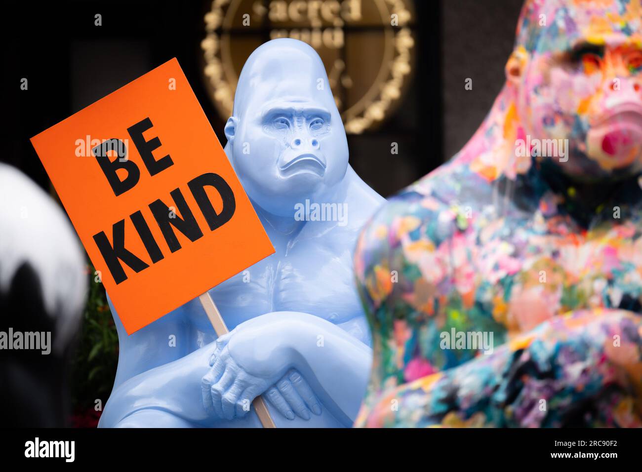 Gorilla statues at the launch of the Tusk Gorilla Trail in Covent ...