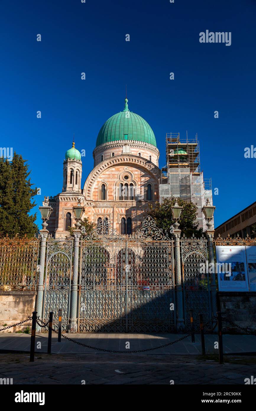 Florence, Italy - April 5, 2022: The Great Synagogue of Florence or ...