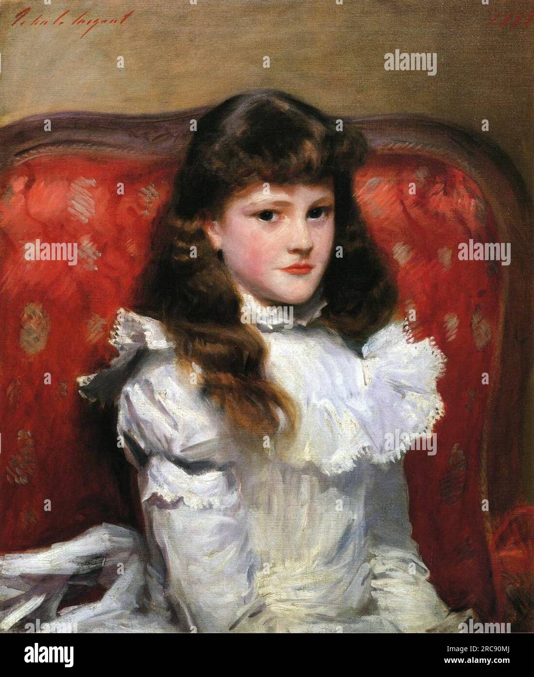 Miss Cara Burch 1888 by John Singer Sargent Stock Photo - Alamy