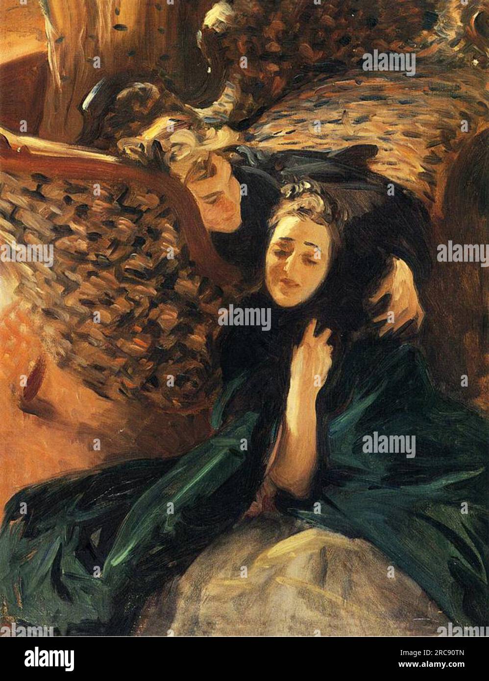 Violet Sargent and Flora Priestley 1889 by John Singer Sargent Stock ...