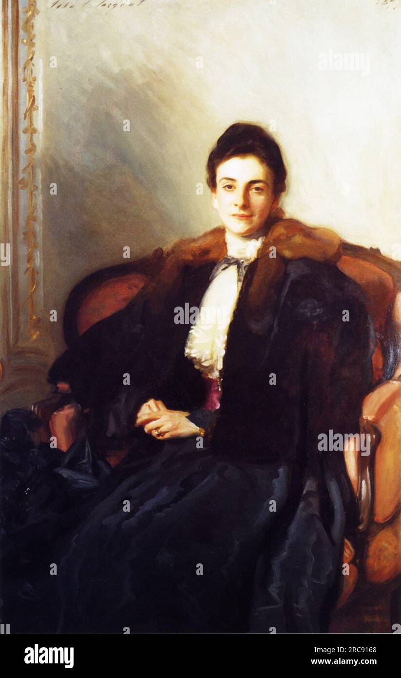 Portrait of Mrs Harold Wilson 1897 by John Singer Sargent Stock Photo ...