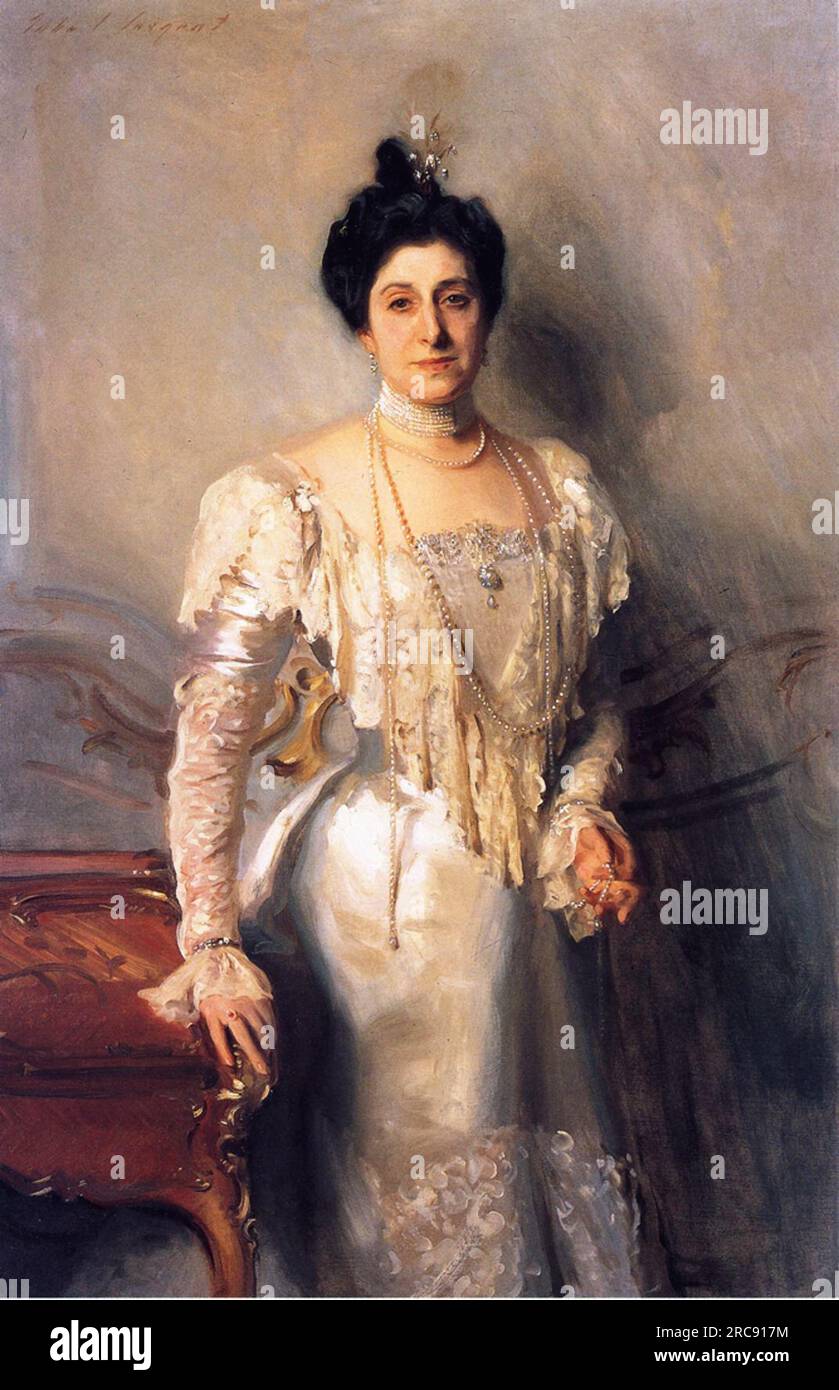 Mrs. Asher Wertheimer (Flora Joseph) 1898 by John Singer Sargent Stock ...