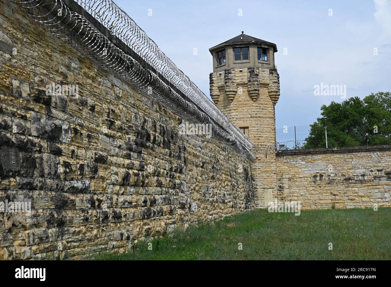 One of the corner guard towers at the Old Joliet Prison, which was ...