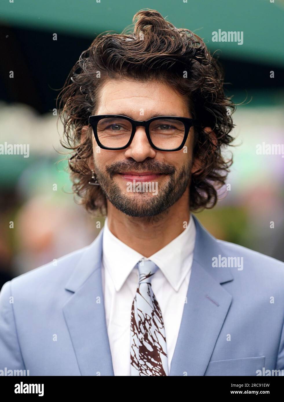 Ben Whishaw arriving on day eleven of the 2023 Wimbledon Championships ...