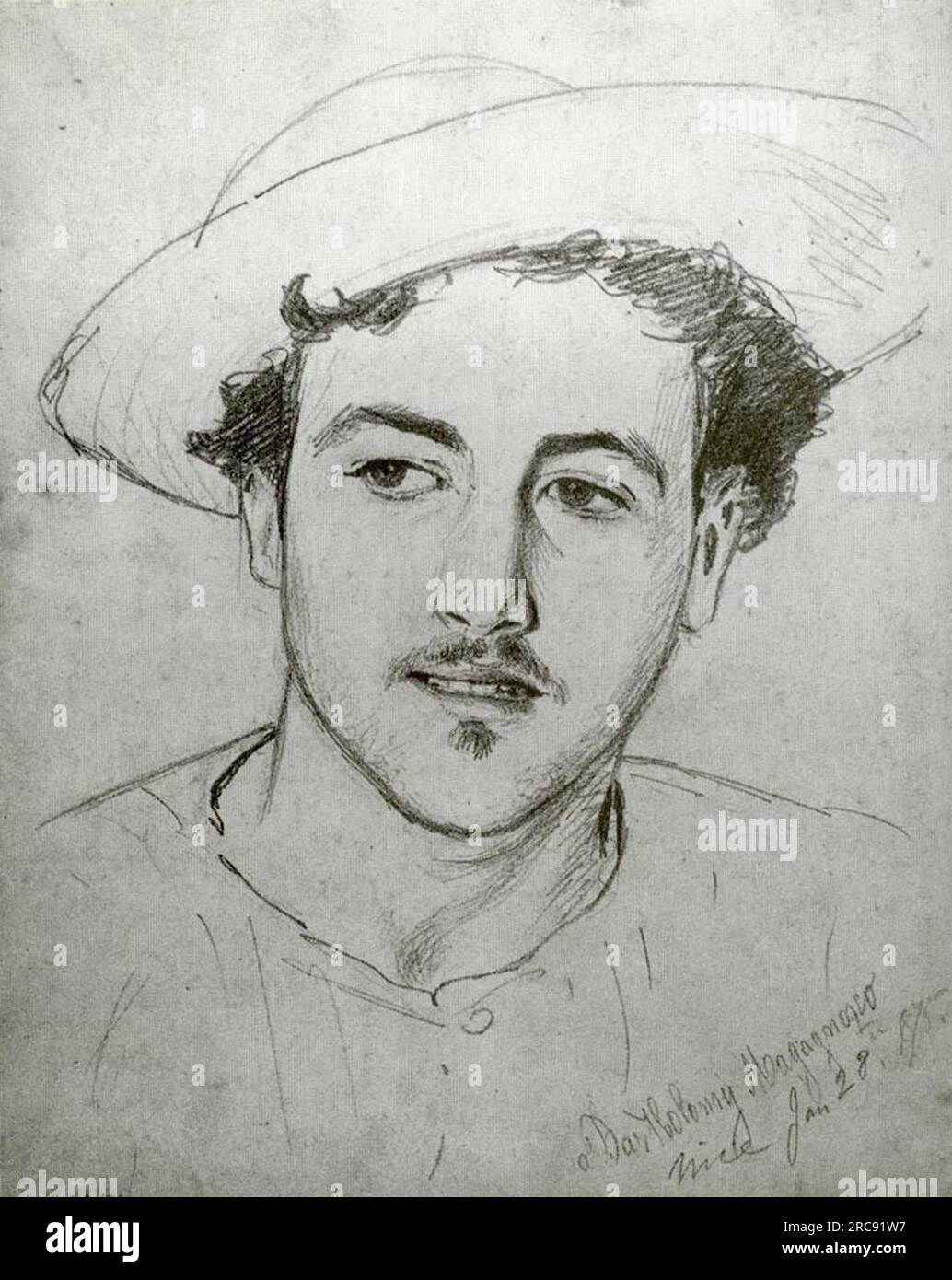 Bartholomy Magagnosco 1875 by John Singer Sargent Stock Photo - Alamy
