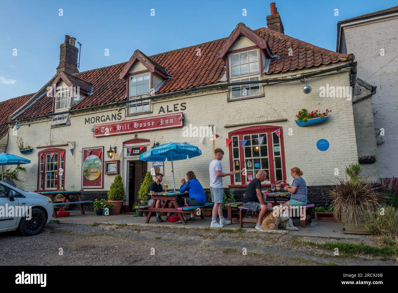 The Hill House Inn or public houes in the small coastal village of ...