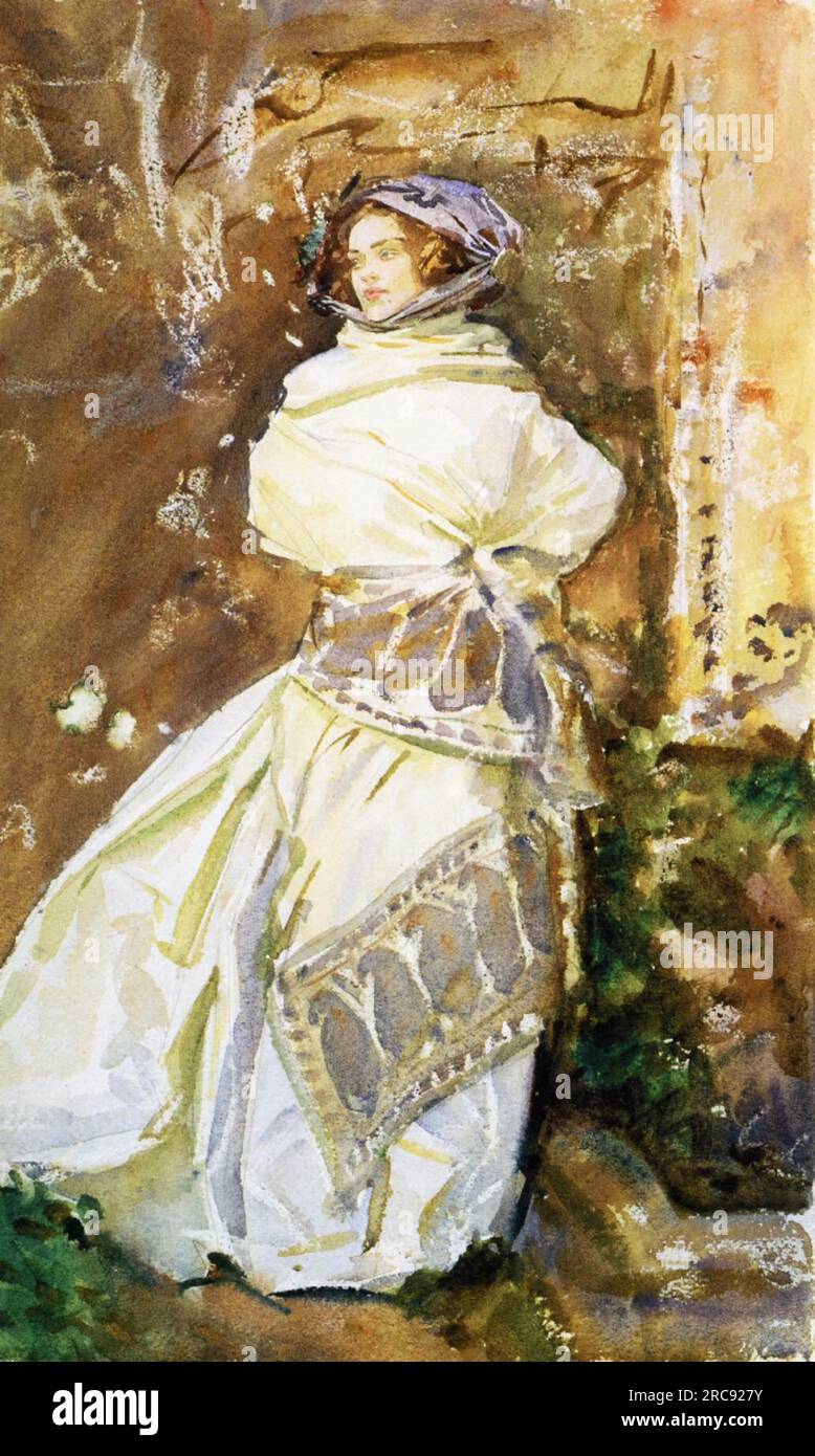 The Cashmere Shawl 1910 by John Singer Sargent Stock Photo - Alamy