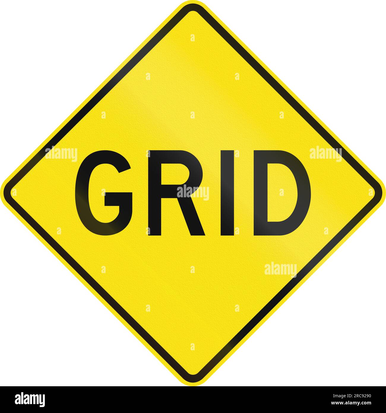 An Australian warning traffic sign - Grid Stock Photo - Alamy