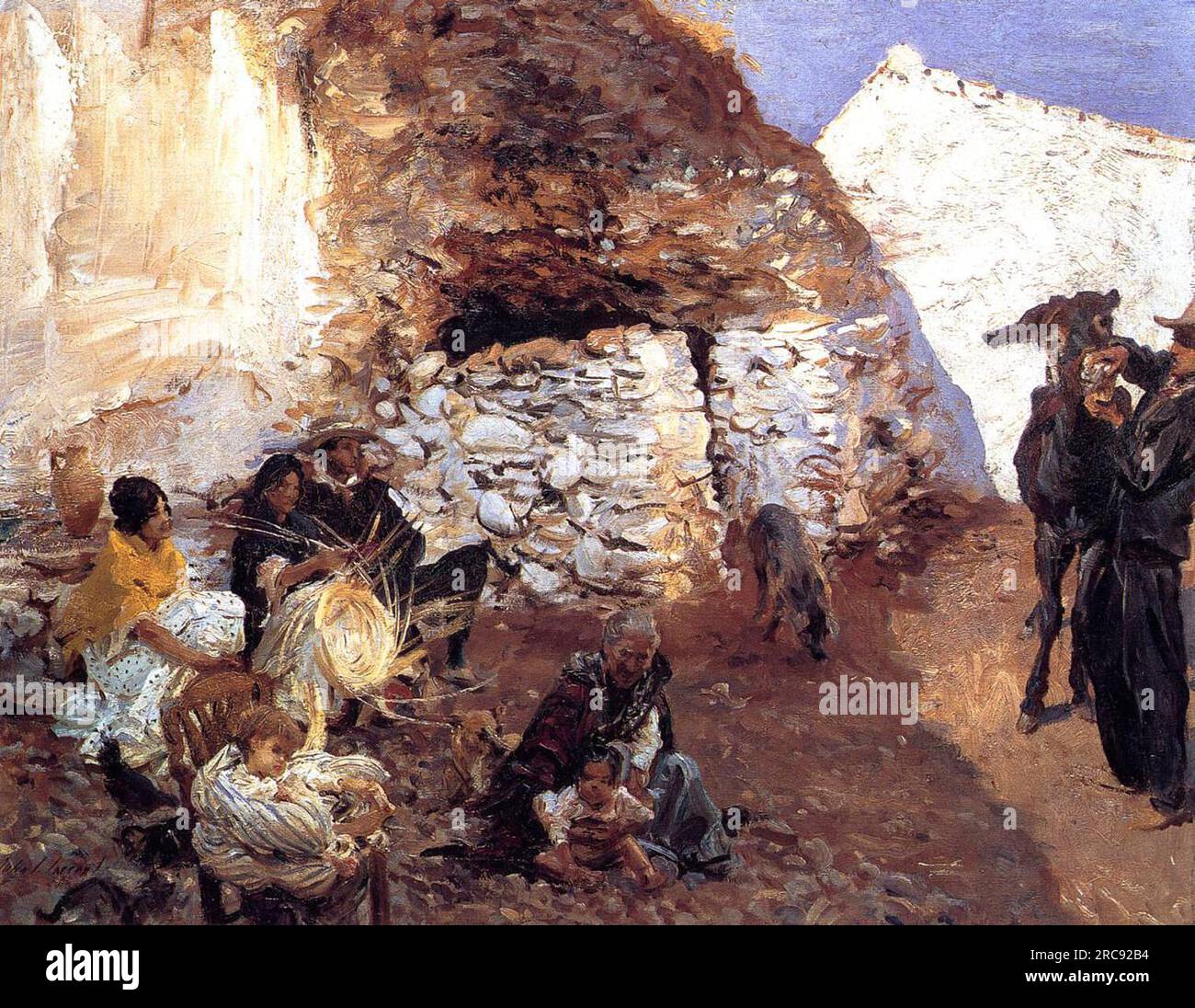 Gypsy Encampment 1912 by John Singer Sargent Stock Photo - Alamy