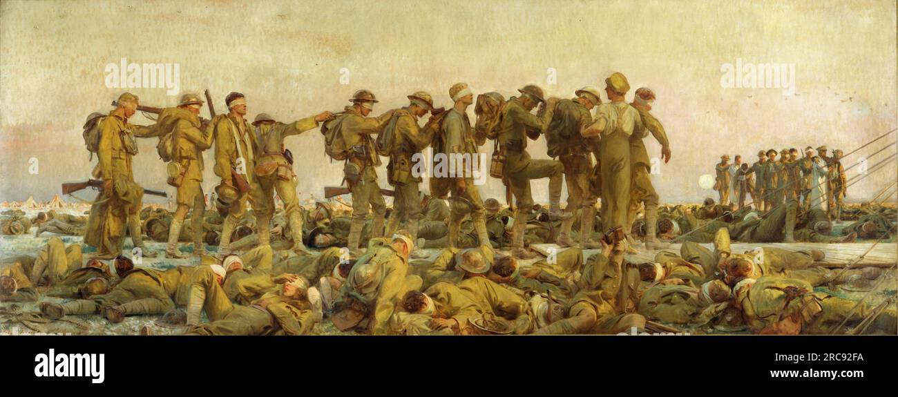 Gassed 1918 by John Singer Sargent Stock Photo - Alamy