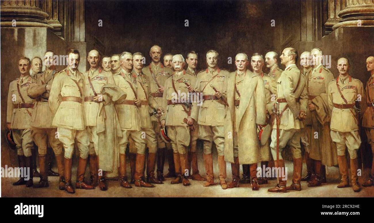 General Officers of World War I 1922 by John Singer Sargent Stock Photo ...