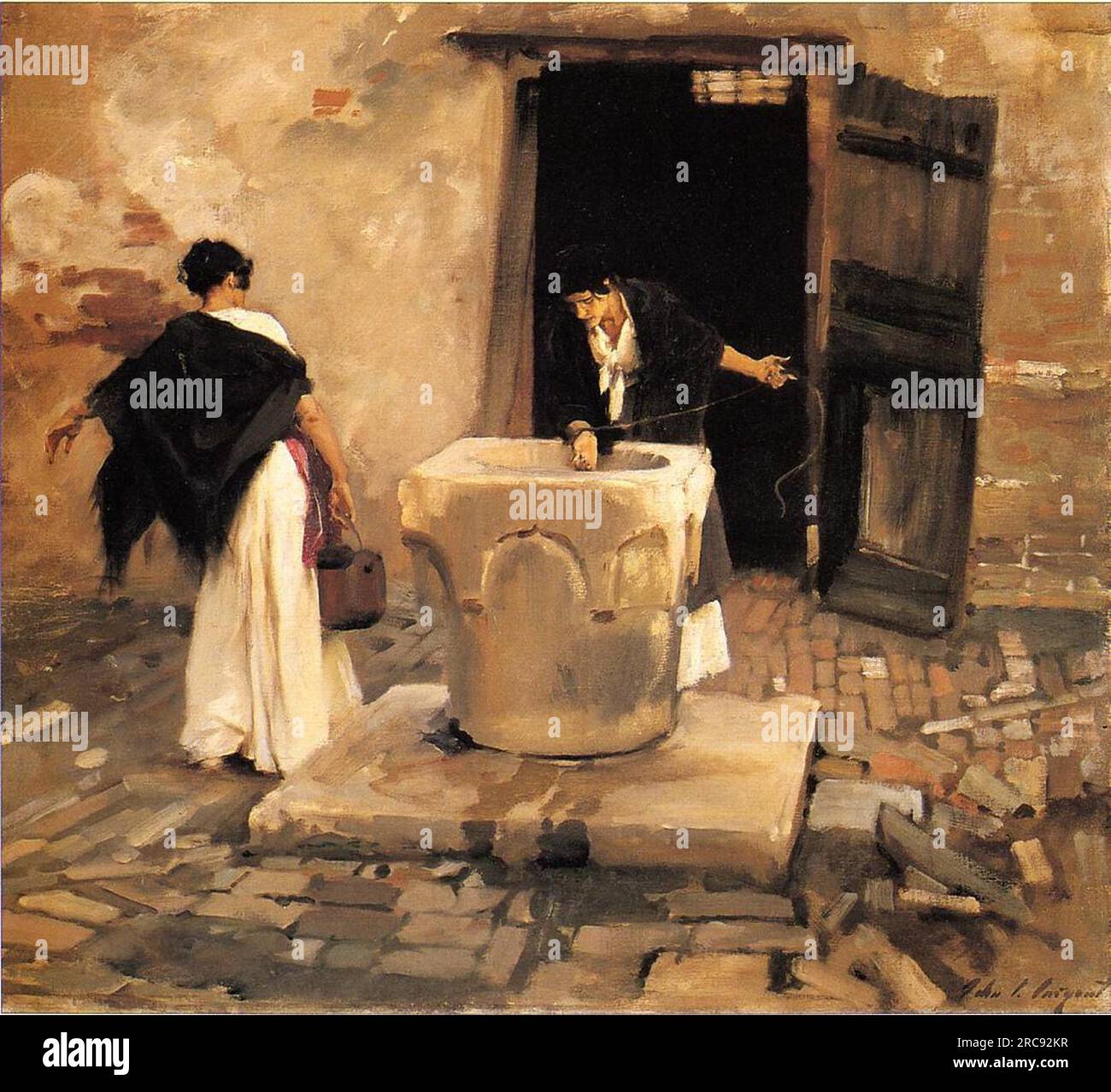 Venetian Water Carriers 1882 by John Singer Sargent Stock Photo - Alamy