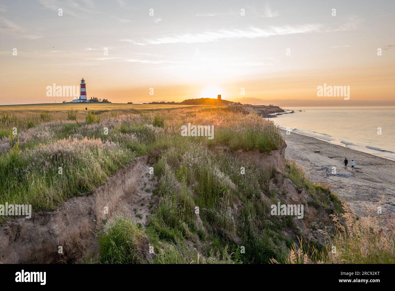 Happisburgh beach sunset hi-res stock photography and images - Alamy