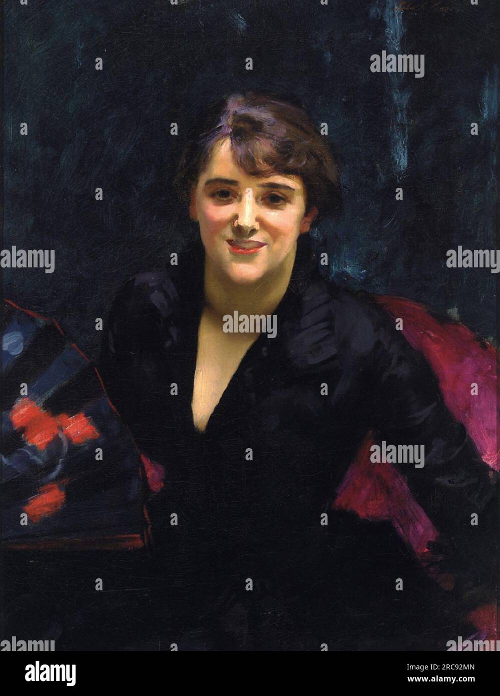 Madame Errazuriz (also known as The Lady in Black) 1882 by John Singer ...