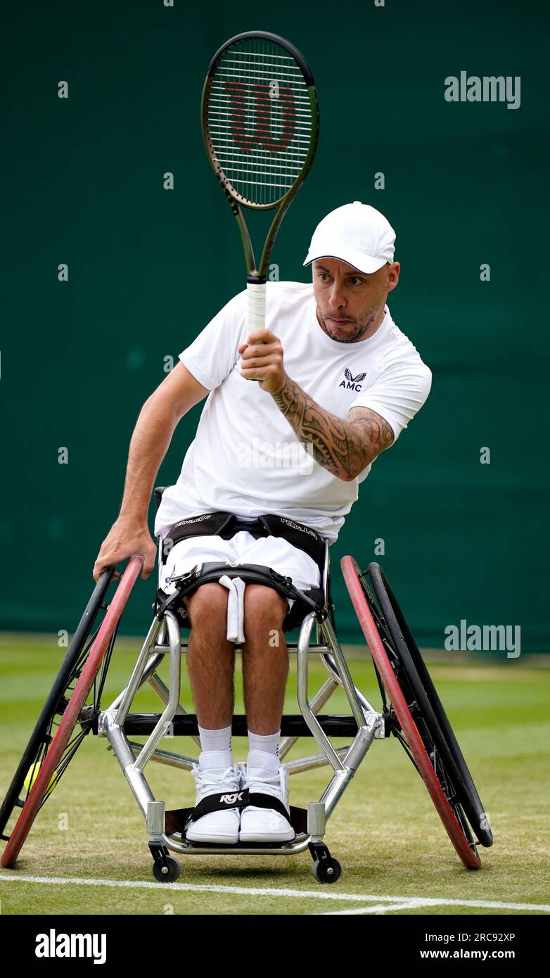 Andy Lapthorne in action with Donald Ramphadi against Sam Schroder and ...