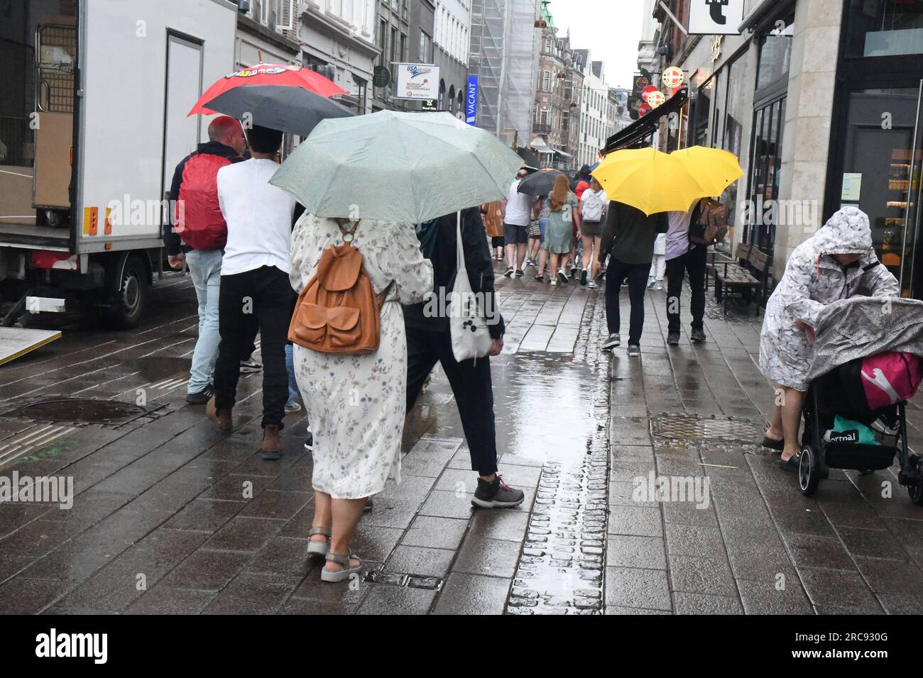 13 July 2023/ weather Heat &rain fall in danish capital Copenhagen ...