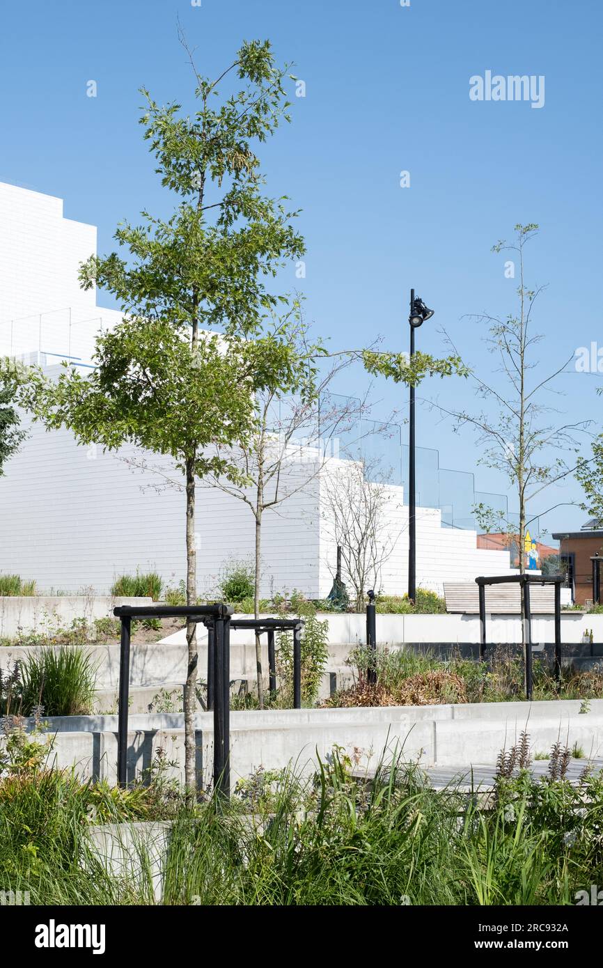 Detail showing planting by the LEGO House, Billund, Denmark Stock Photo ...