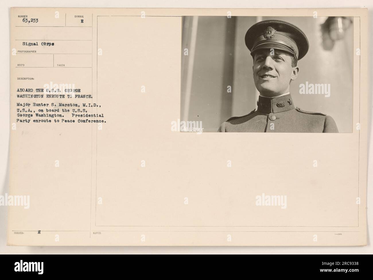 Major Hunter S. Marston of the United States Army is seen aboard the U ...