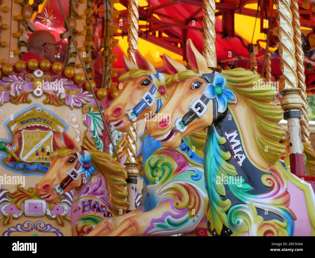 Vintage carousel horses hi-res stock photography and images - Alamy