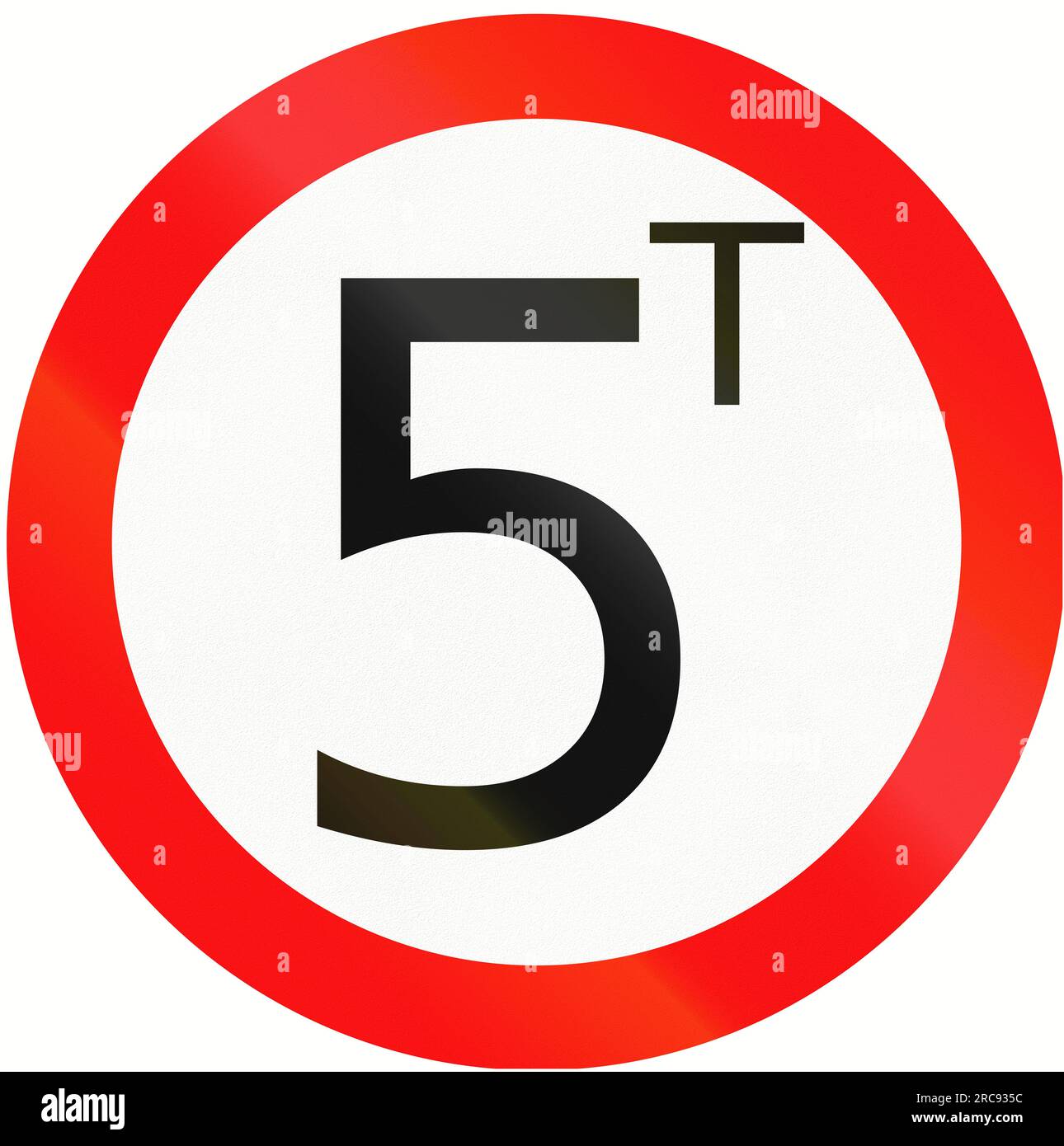 Metric road sign Cut Out Stock Images & Pictures - Alamy