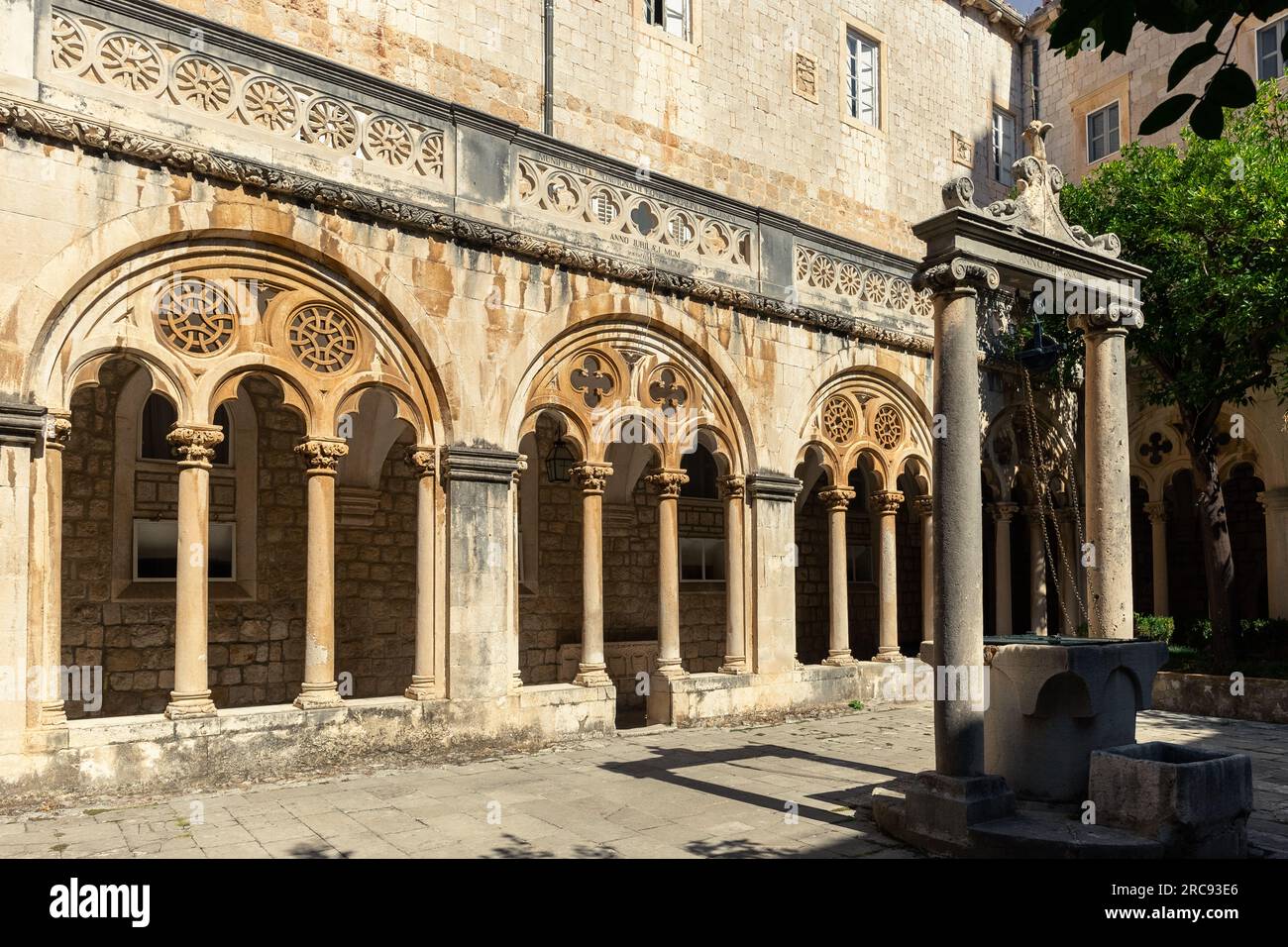 Dubrovnik Dominican Monastery Inner Courtyard, Beautiful Masterpiece of ...