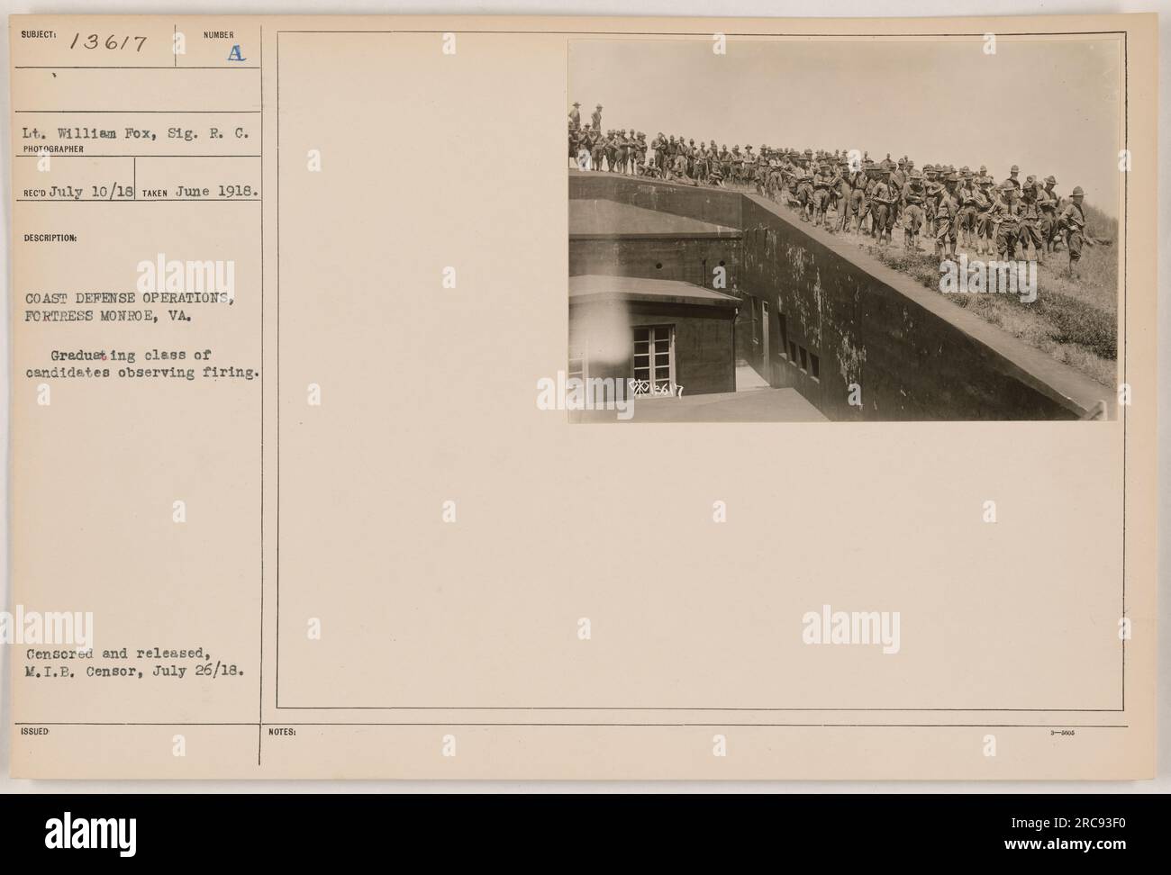 Lieutenant William Fox, an officer in the Signal Corps, is seen in this ...