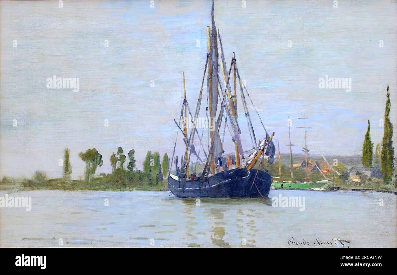Claude Oscar Monet – The Sailing Boat 1871 Stock Photo - Alamy