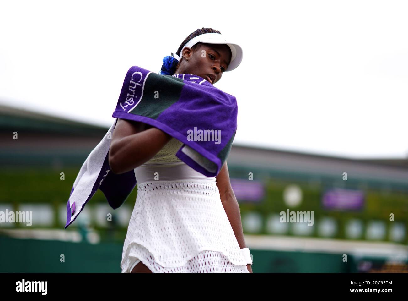 Clervie Ngounoue during the Girls' Singles - Quarter-Finals on day ...