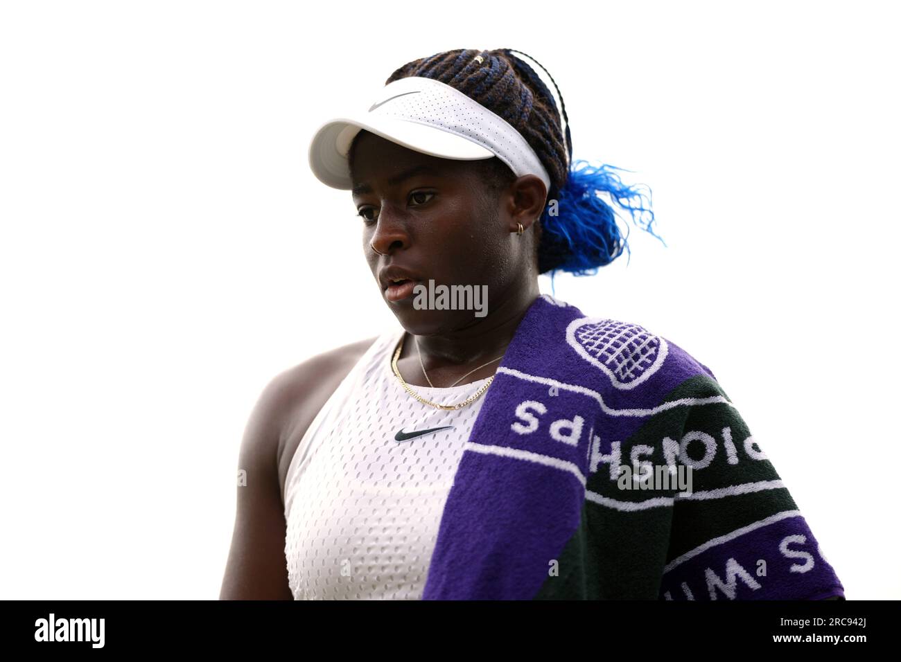 Clervie Ngounoue during the Girls' Singles - Quarter-Finals on day ...