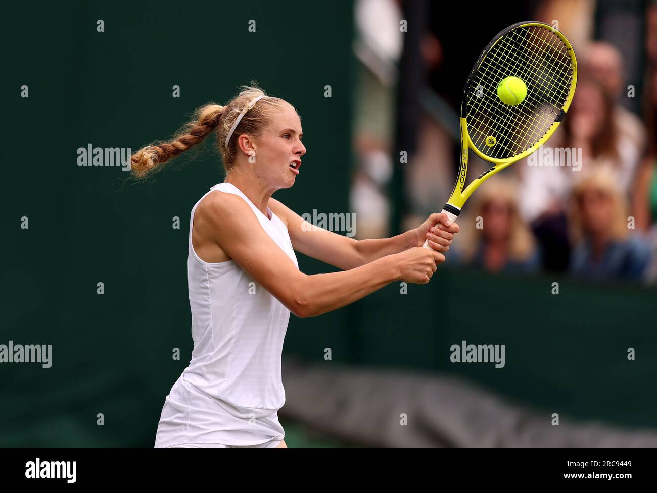 Hollie Smart in action during the Girls' 14 & Under Singles match on ...
