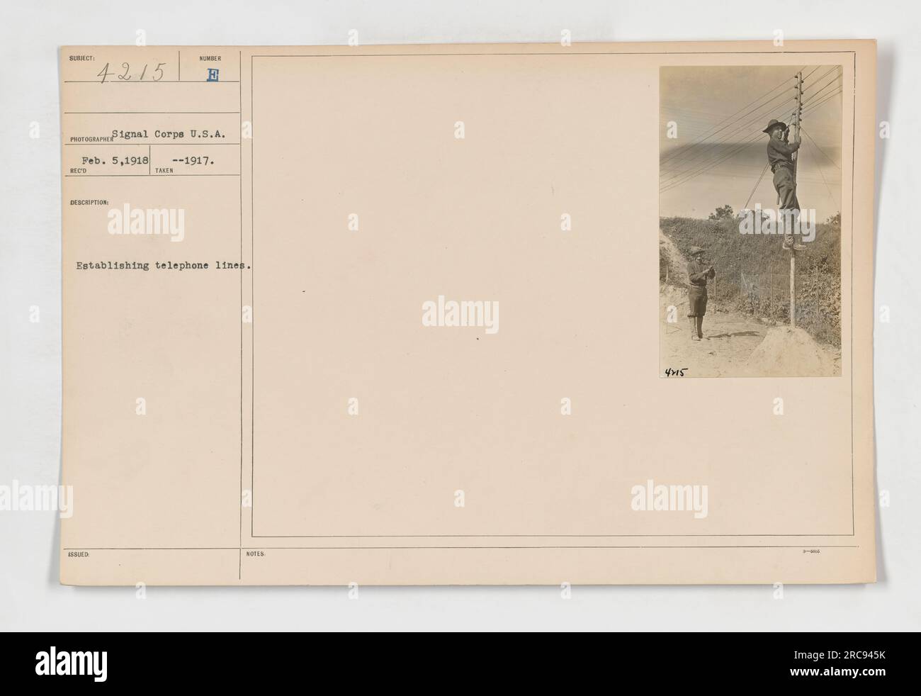 Establishing lines of communication hi-res stock photography and images ...