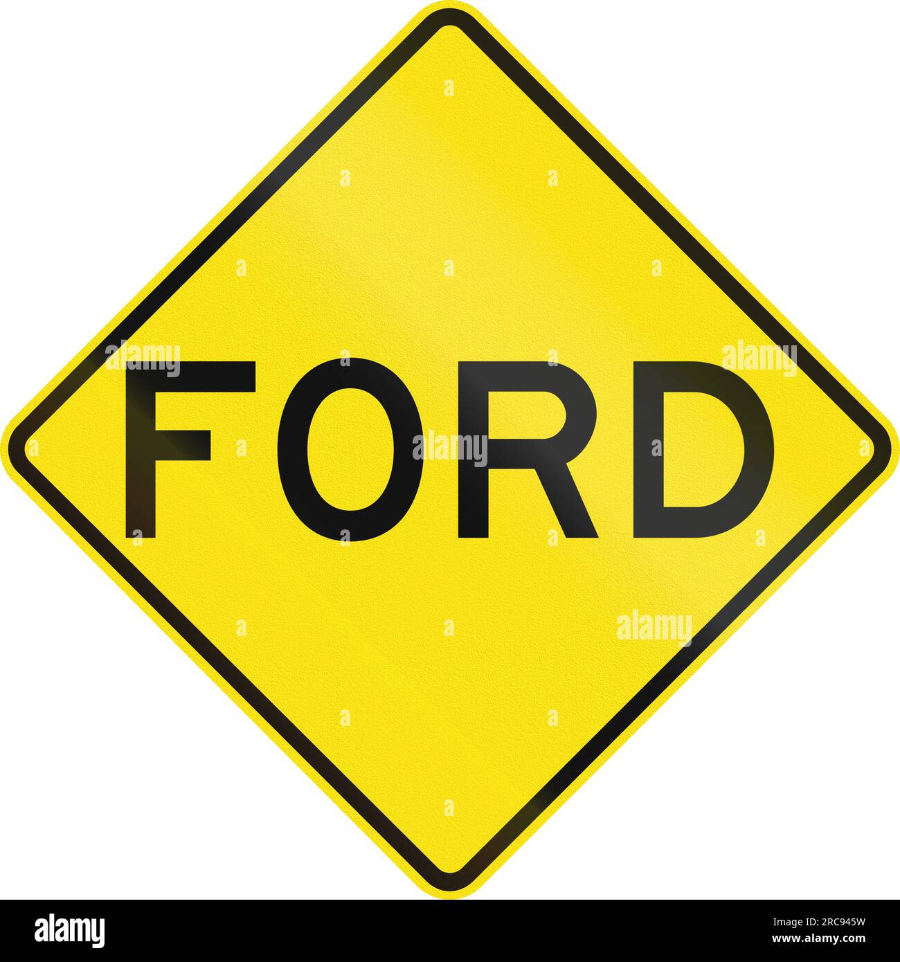 An Australian warning traffic sign - Ford Stock Photo - Alamy