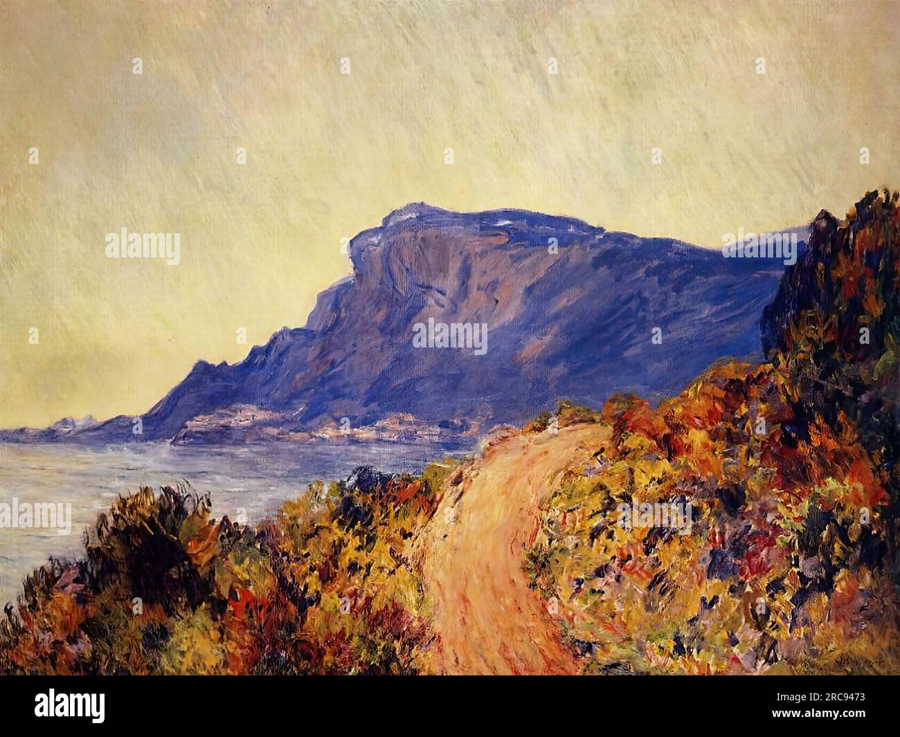 Claude Oscar Monet – The Red Road at Cap Martin, near Menton Stock ...