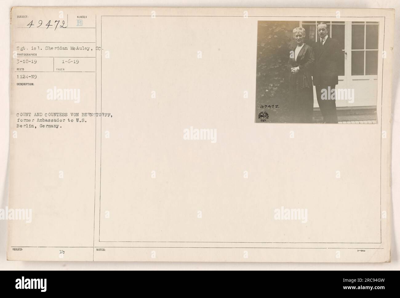 Taken number count and countess von bernstorff hi-res stock photography ...